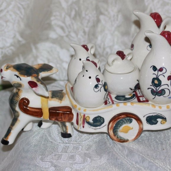 Pico | Accents | Complete Vintage Pico Donkey Wagon Condiment | Poshmark